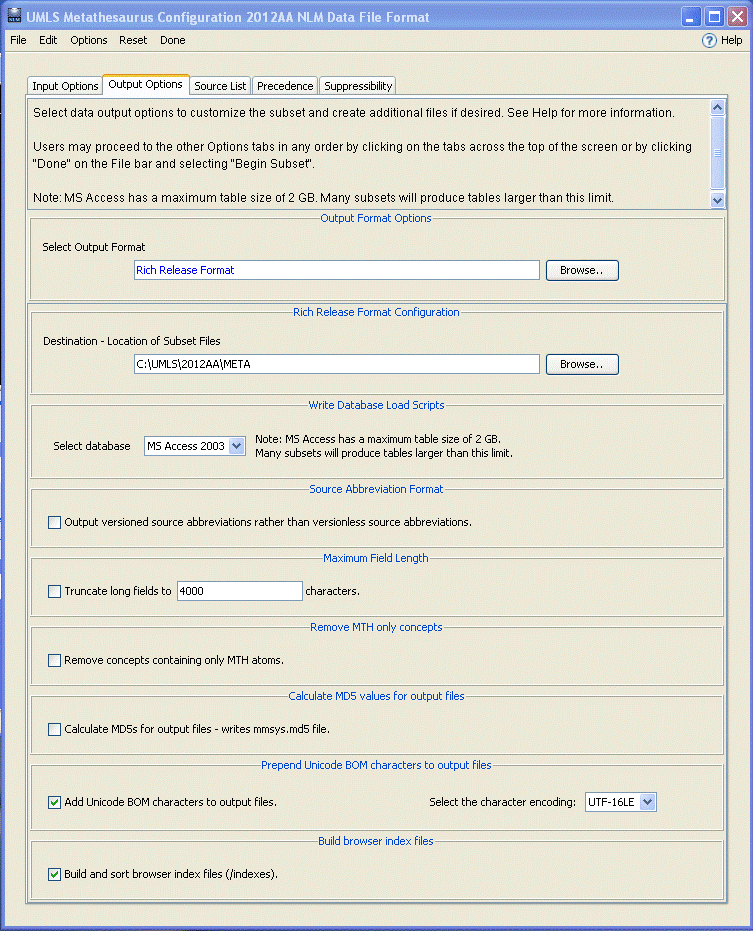 Sample UMLS Metathesaurus in Microsoft Access® Sample UMLS Metathesaurus in Microsoft Access®